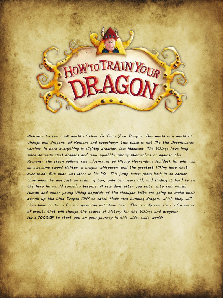 How To Train Your Dragon (Novel) JumpChain | PDF