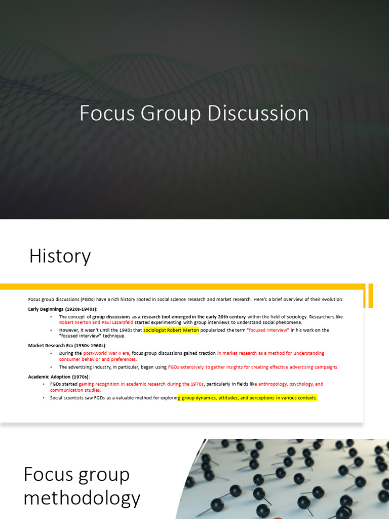 Focus Group Discussion | PDF