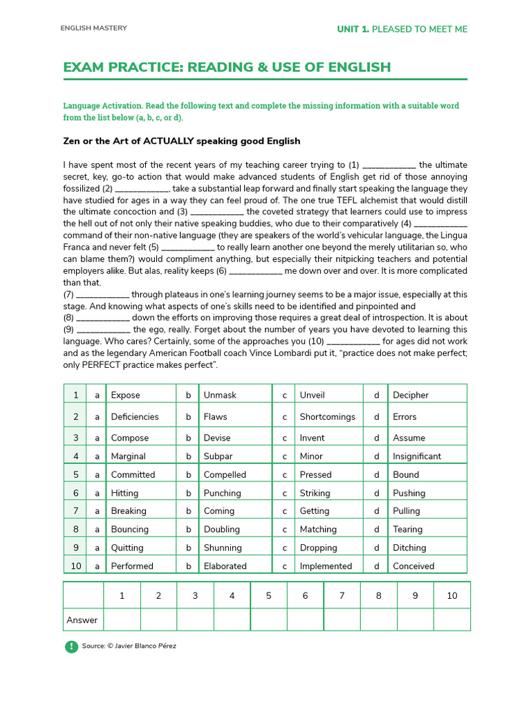 C2 level_cloze reading | PDF
