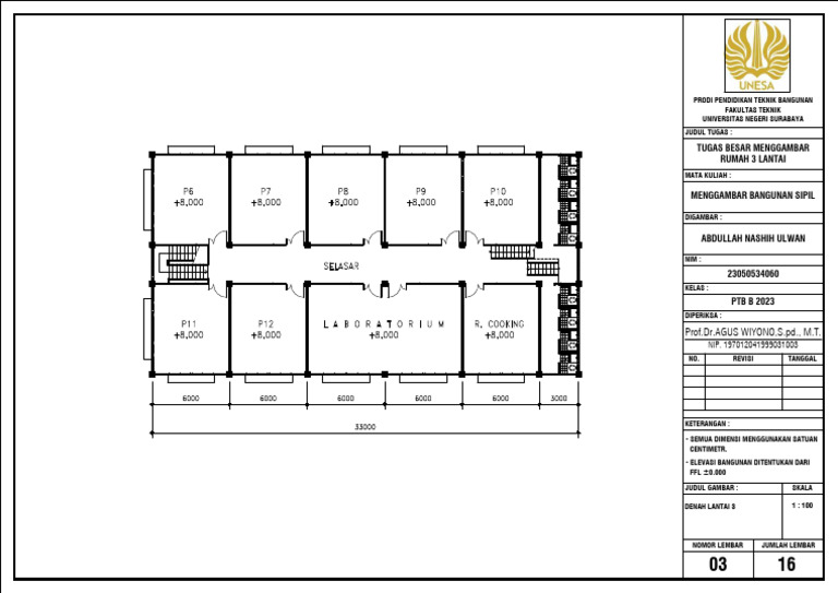 Denah Sekolah 3 Lantai Ulwannn (11) - Model 3 | PDF