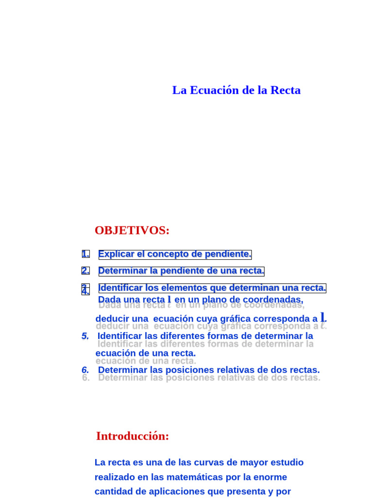 La Recta | PDF