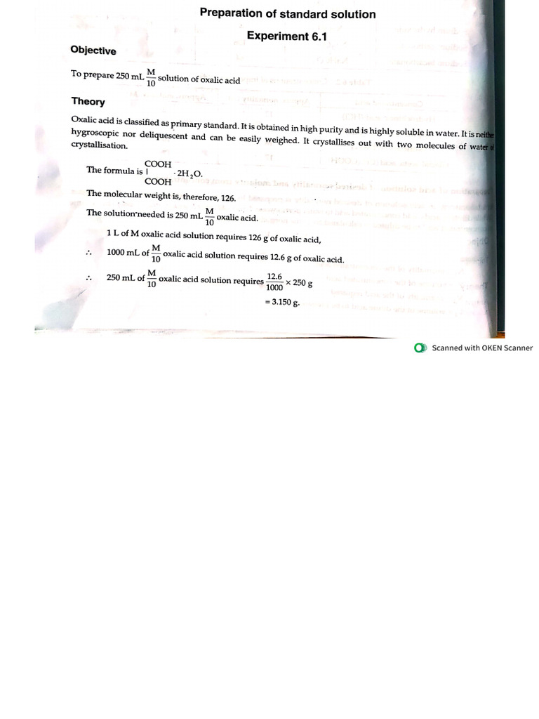 11th Titration Practical | PDF