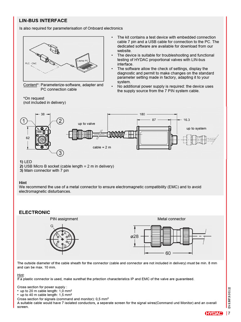 HYDAC PROP. VALVE - Installation | PDF