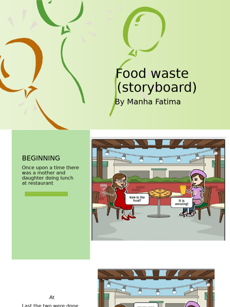 Food Waste (Storyboard) | PDF
