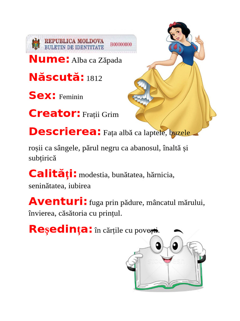 Buletin de Identitate Alba CA Zapada | PDF
