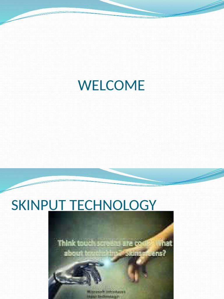 Skinput Technology | PDF