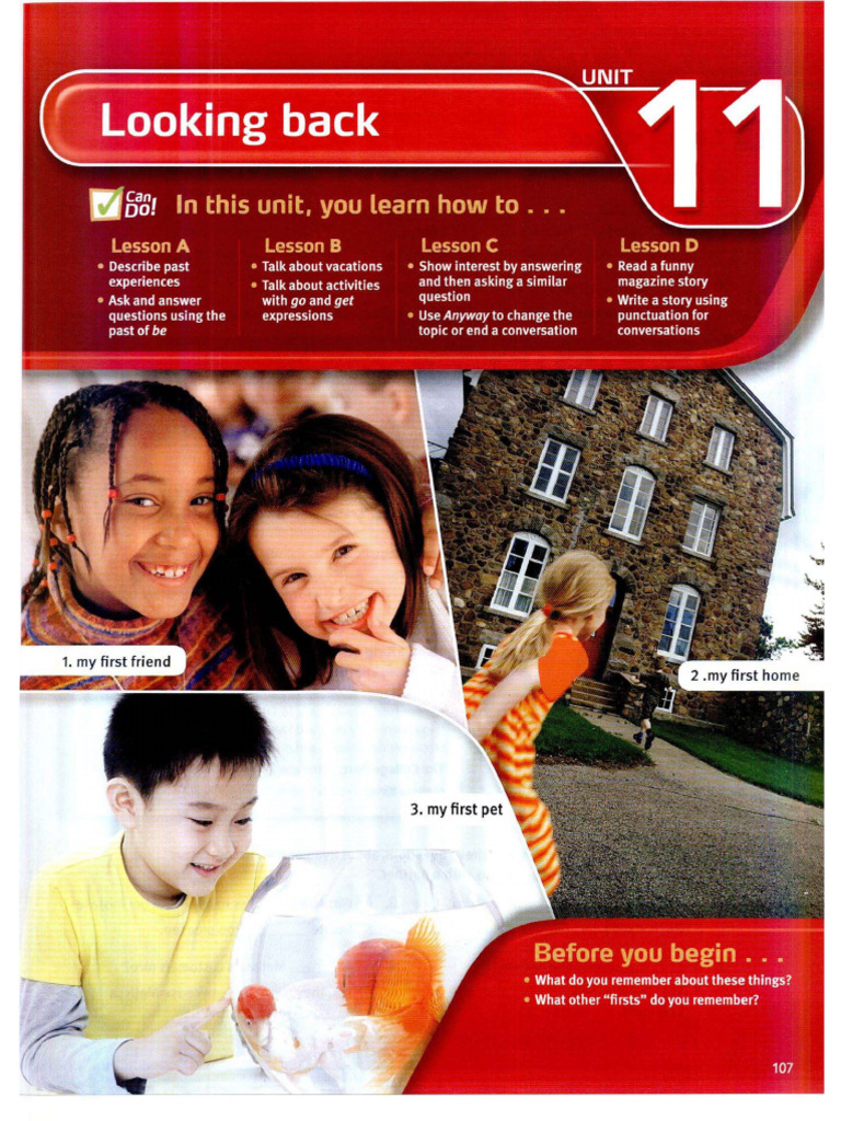 Touchstone 1 Unit 11 | PDF