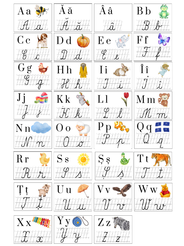 Litere de lipit in caiete | PDF