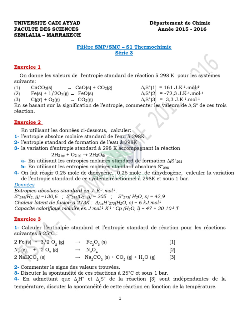Série 3 15-16 | PDF
