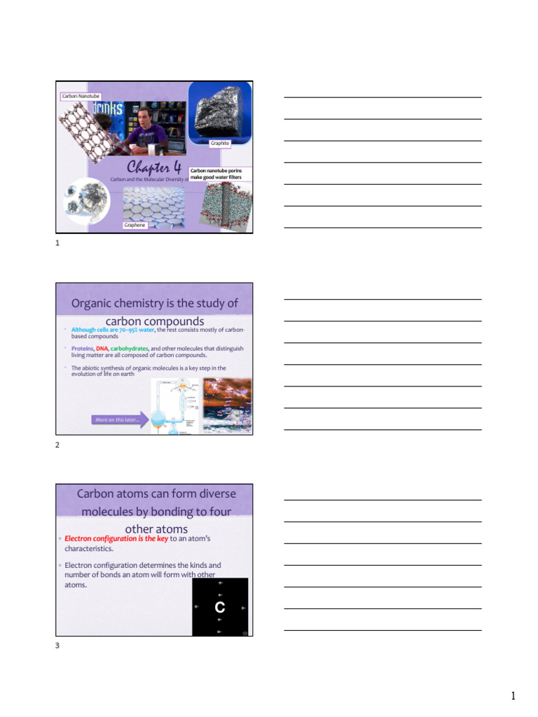 Ch. 4 Organic Molecules and Functional Groups | PDF