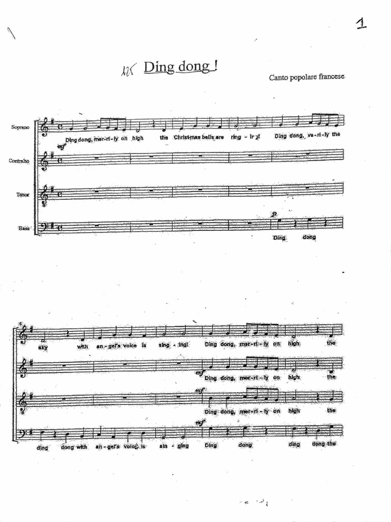 Coro - Ding Dong | PDF