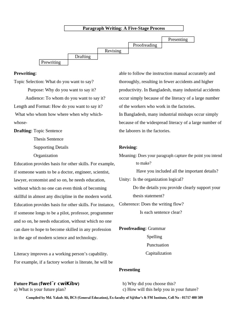 Paragraph Writing | PDF