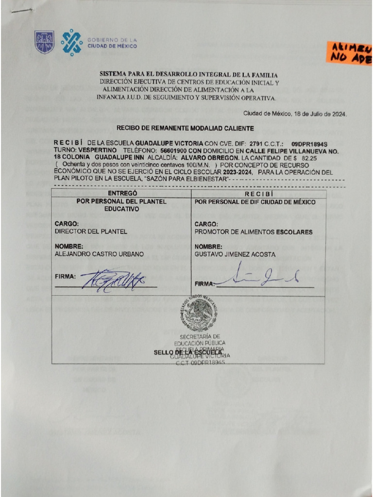 Alimentos Calientes Pagos | PDF