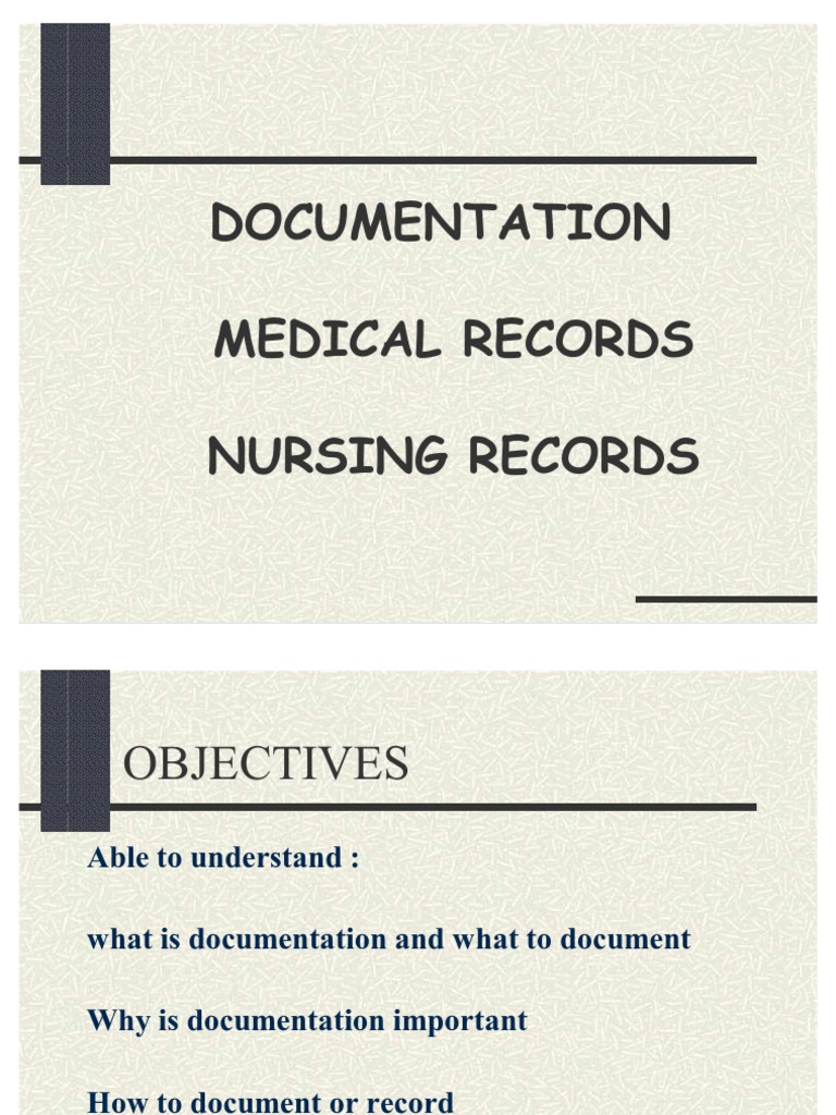 Documentation | PDF | Medical Record | Nursing