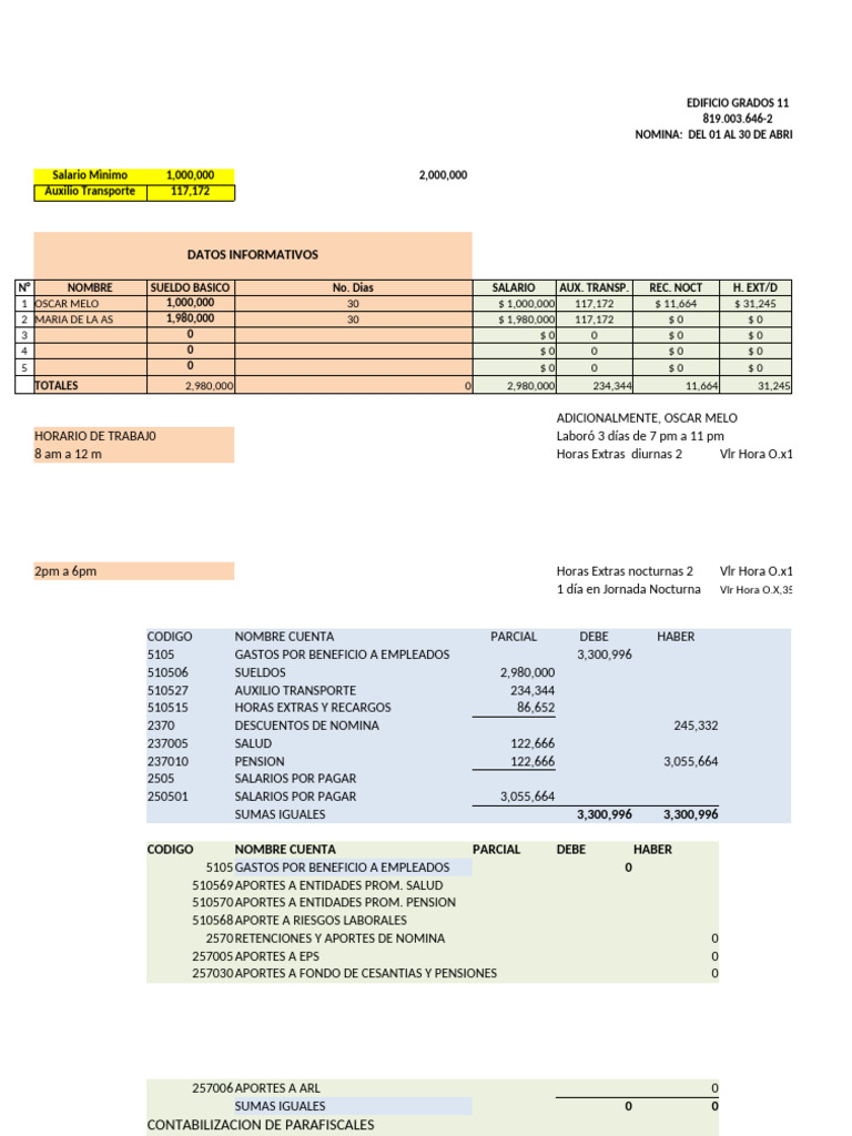 Nomina Ejemplo | PDF