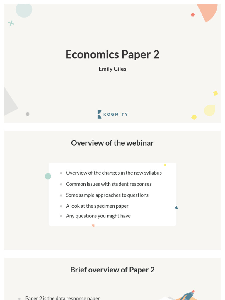 Economics Paper 2 Webinar | PDF