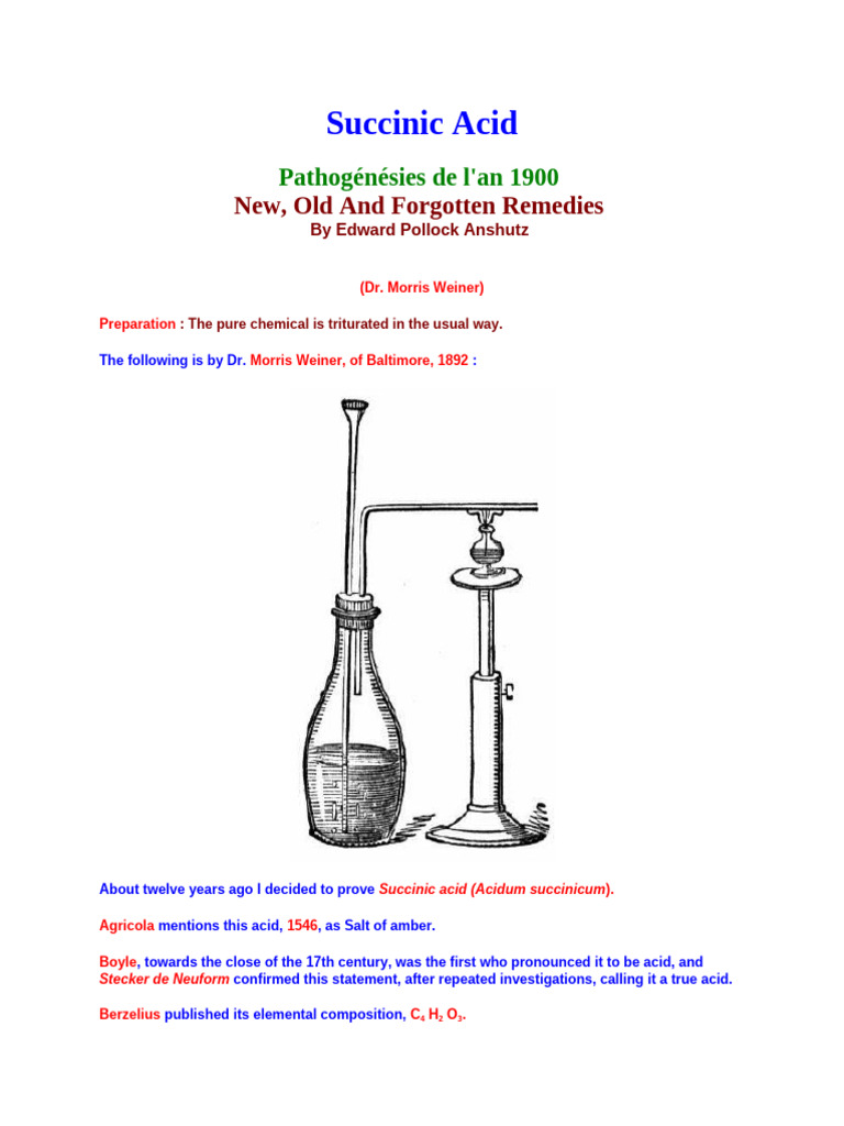 Succinic Acid | PDF