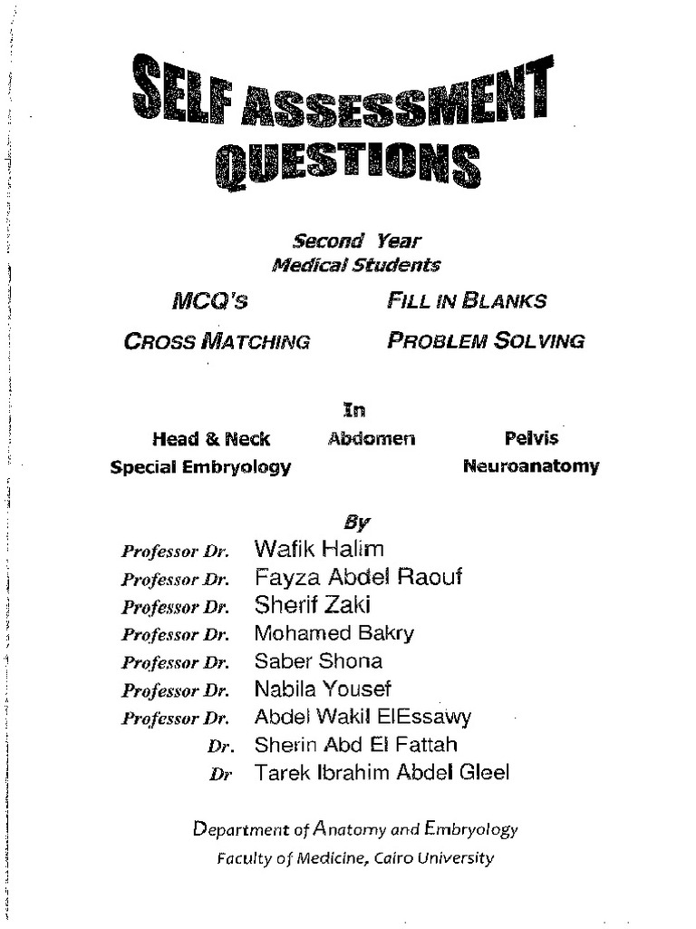 ANATOMY MCQ Second Year | PDF