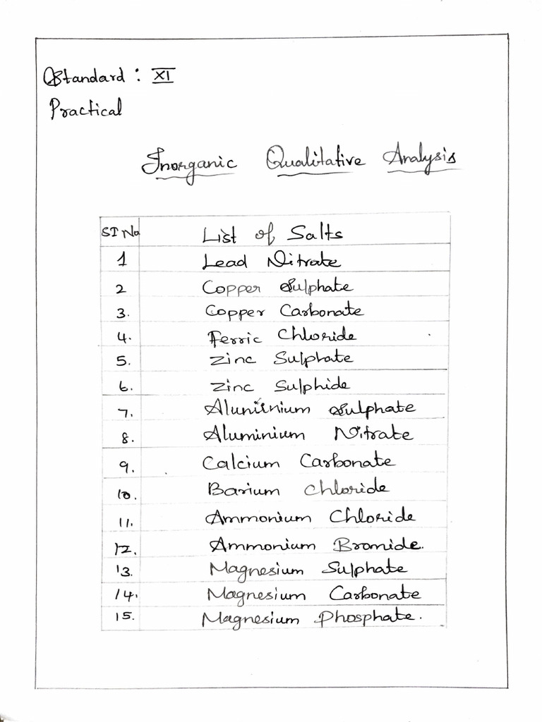 STD Xi (Practical Notes) | PDF