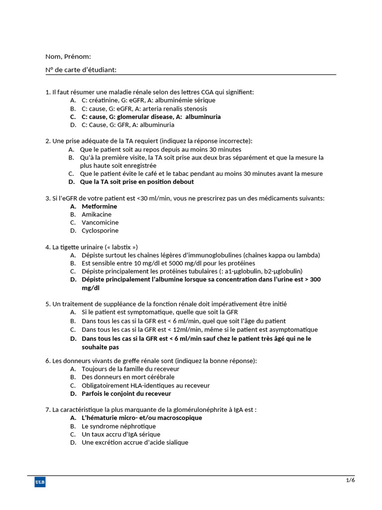 QCM 2022 Avec Réponses | PDF