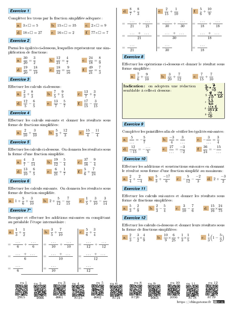 4 - Fiche Exos | PDF