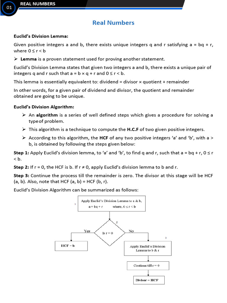 Chapter - 1 Real - Numbers | PDF