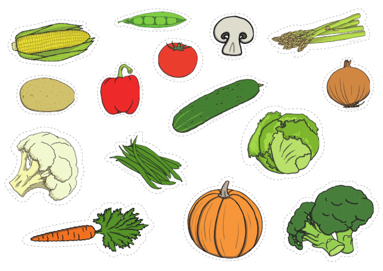 Vegetable Cut Outs | PDF