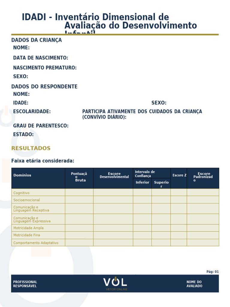 IDADI - Protocolo | PDF