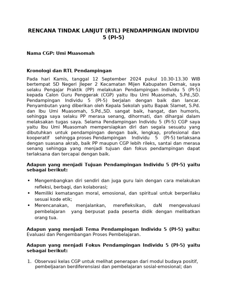 RTL Pi-5 - Umi Muasomah | PDF