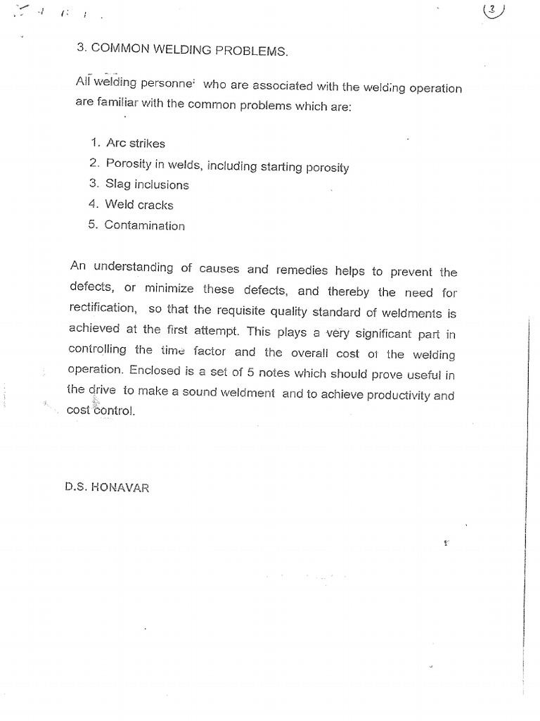 Common welding problems | PDF