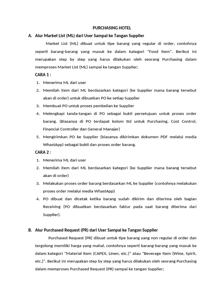 COST CONTROL - VHP - Step by Step Purchasing Receiving Storekeeper | PDF