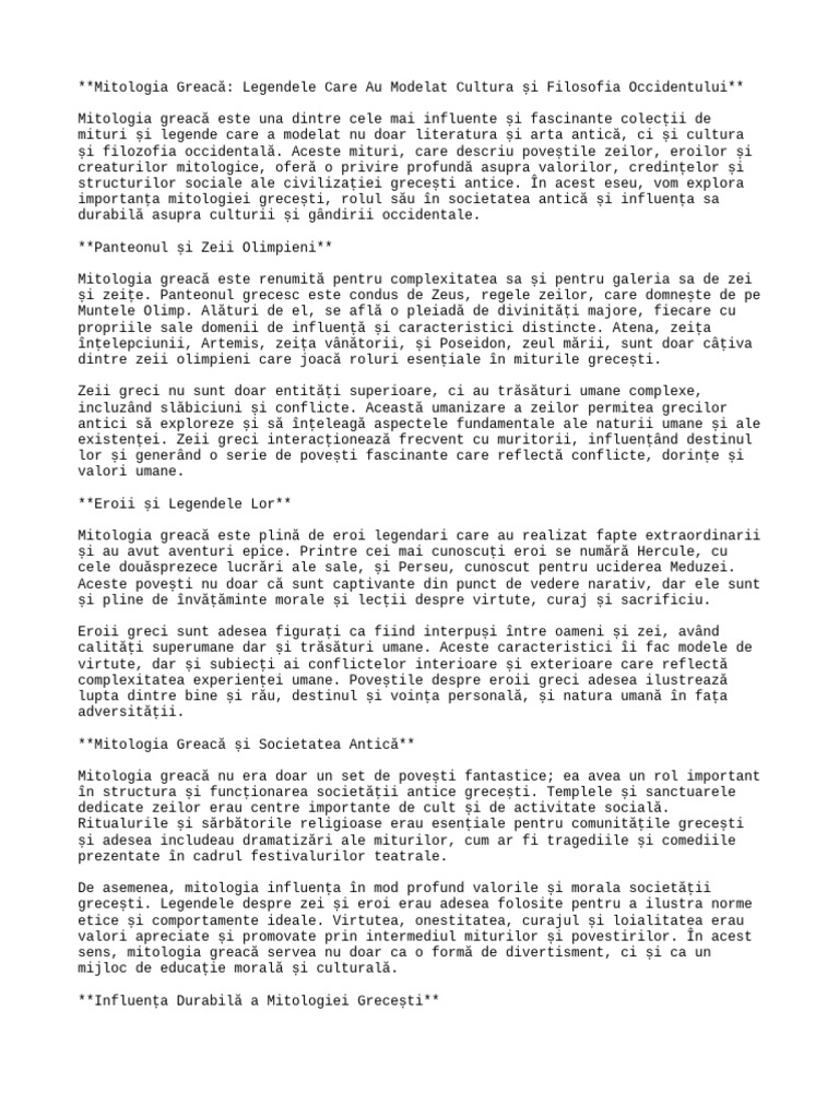 Mitologia Greaca | PDF