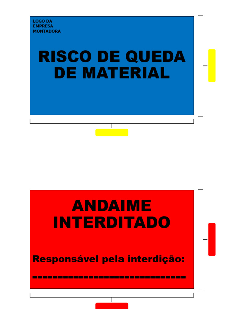 AB-05-03-08 - Anexo 02 - Modelo de Placas para Atividades de Andaime | PDF