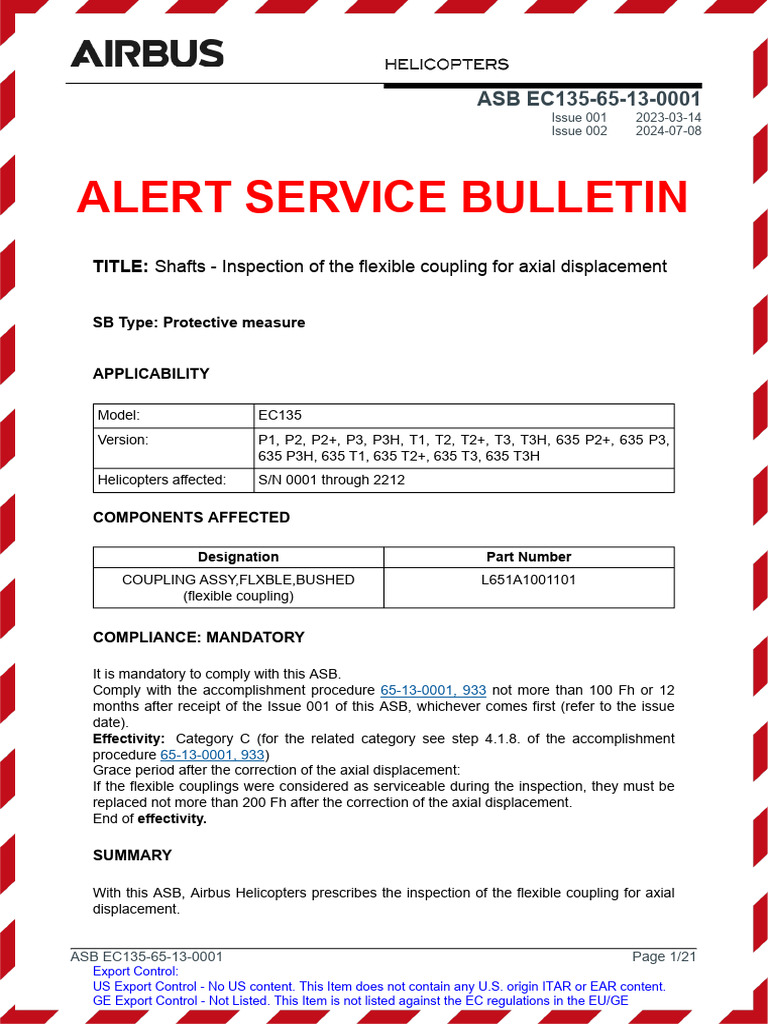 ASB EC135 65-13-0001 en 002 | PDF