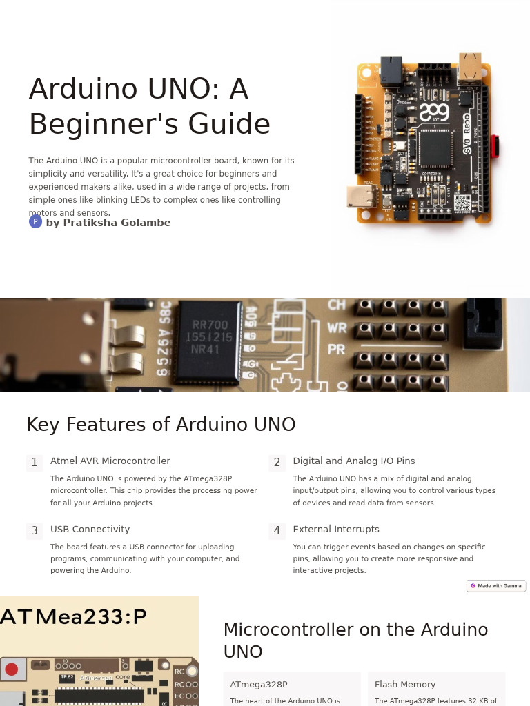 Arduino UNO a Beginners Guide | PDF