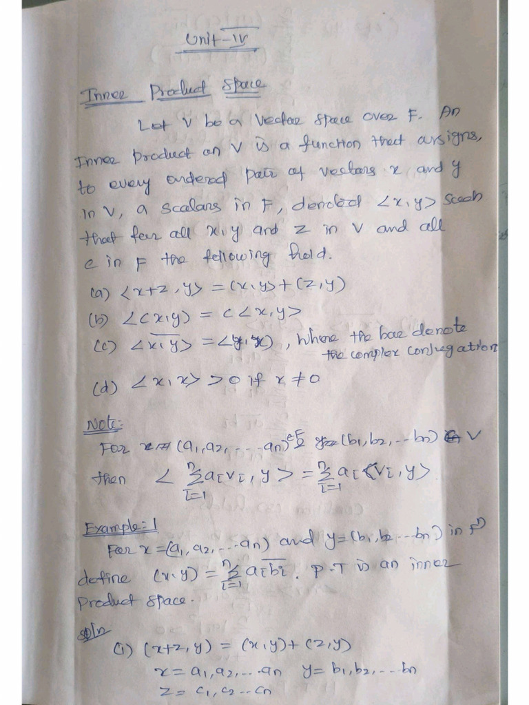 Linear Algebra U-4 | PDF