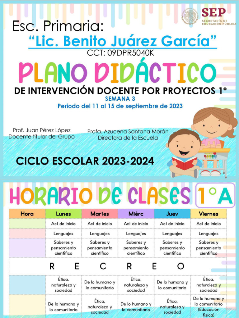 ? MT 1° SEM3 CRONOGRAMA PLANEACIÓN DOCENTE DARUKEL 23-24 - Compressed (1) - Compressed | PDF