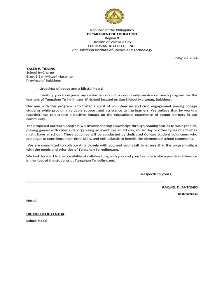 Final Letter | PDF