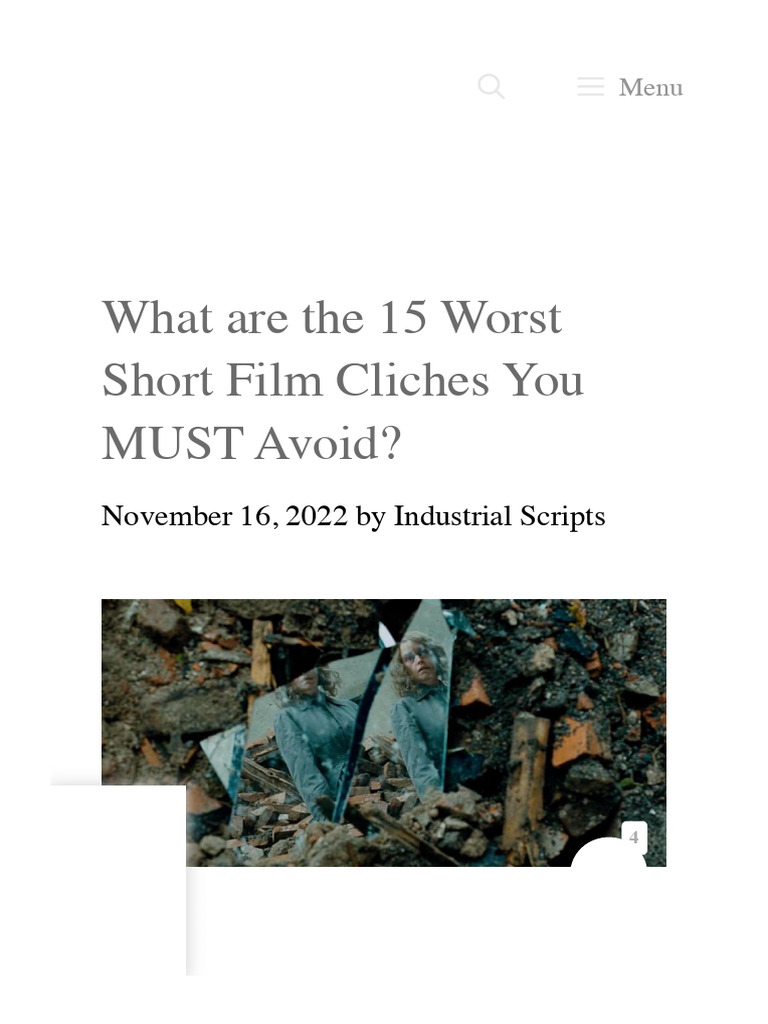 What Are The 15 Worst Short Film Cliches You MUST Avoid | PDF