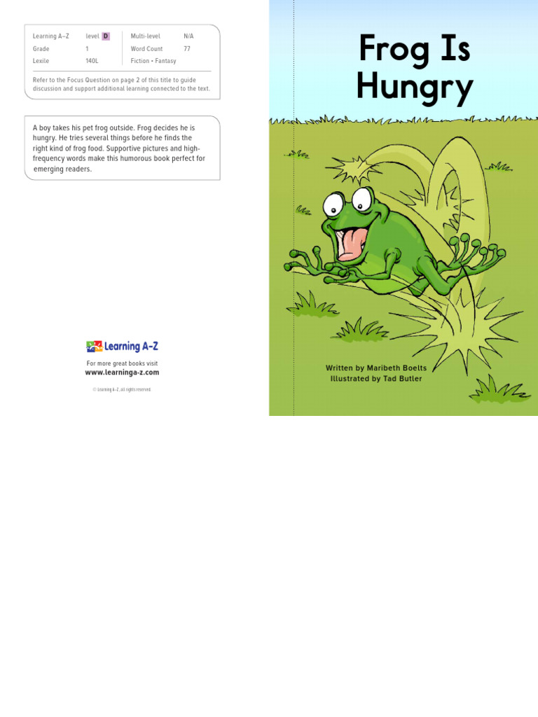 Frog Is Hungry | PDF
