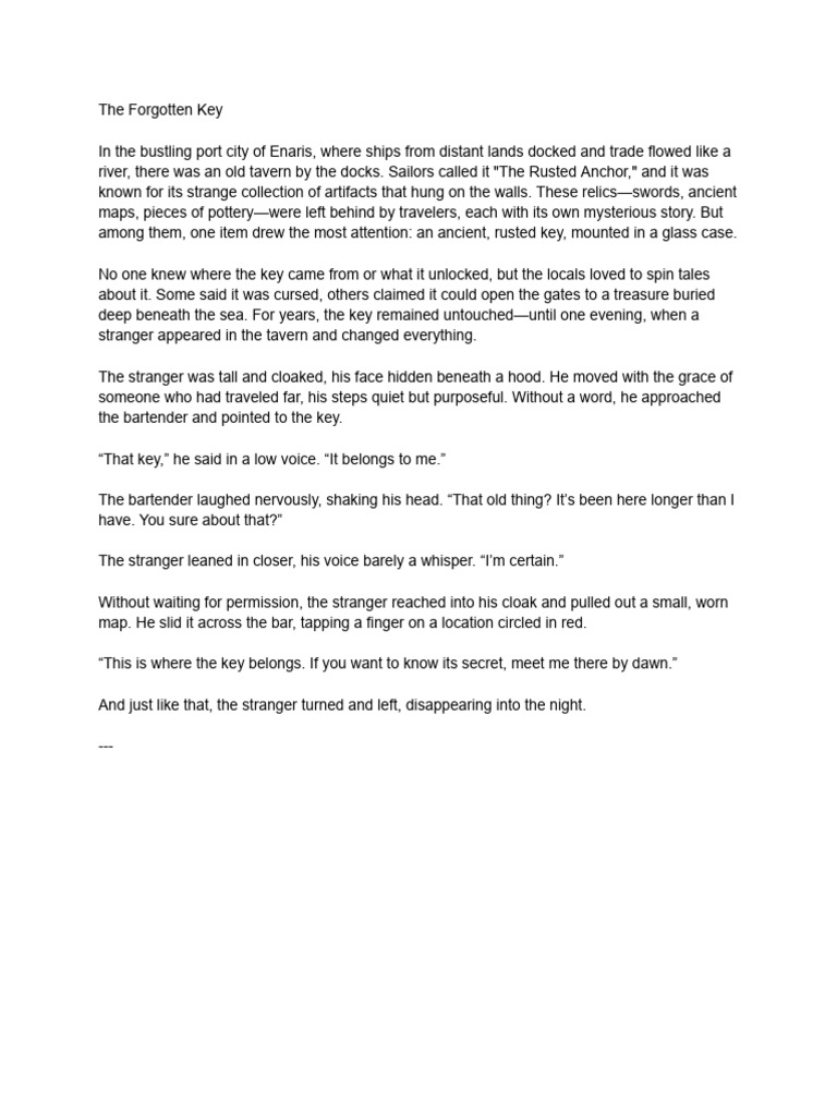 The Forgotten Key | PDF | Compass