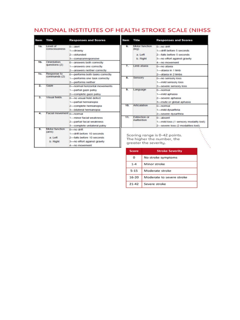 NIHSS | PDF