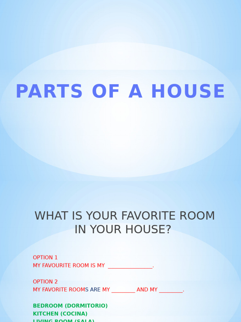 Parts of A House | PDF