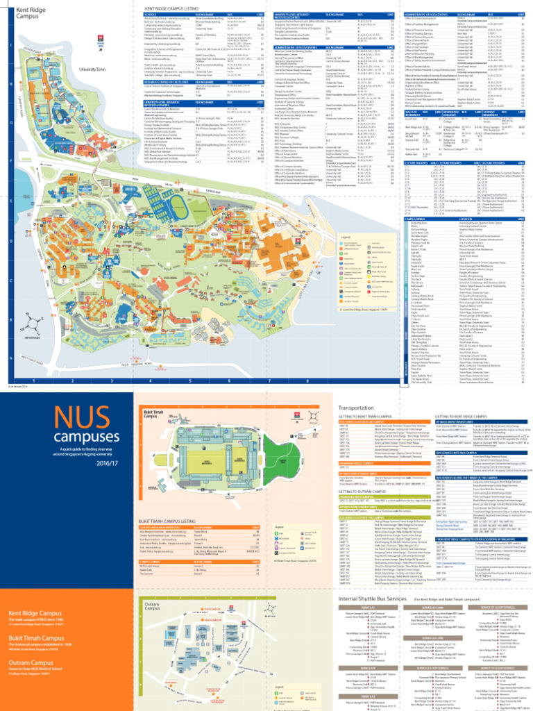 NUS Campus Map (Full Version) | PDF