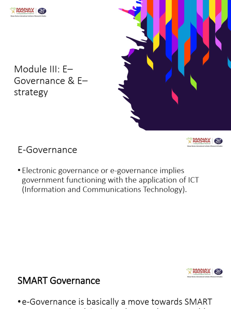 E-Governance and SMART Strategies Explained | PDF | Computing