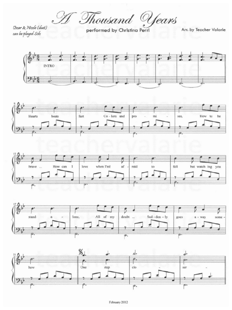 A Thousand Years | PDF