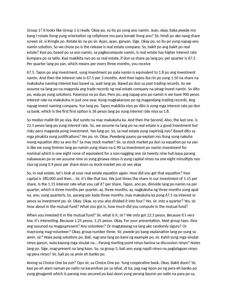 Lesson Study Transcription | PDF