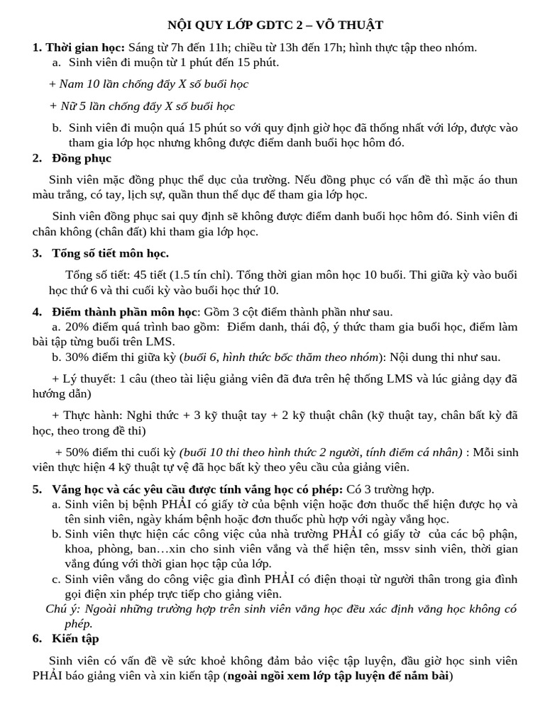 Nã¡â Ë I Quy Lã¡â Å¡p GDTC 2 | PDF