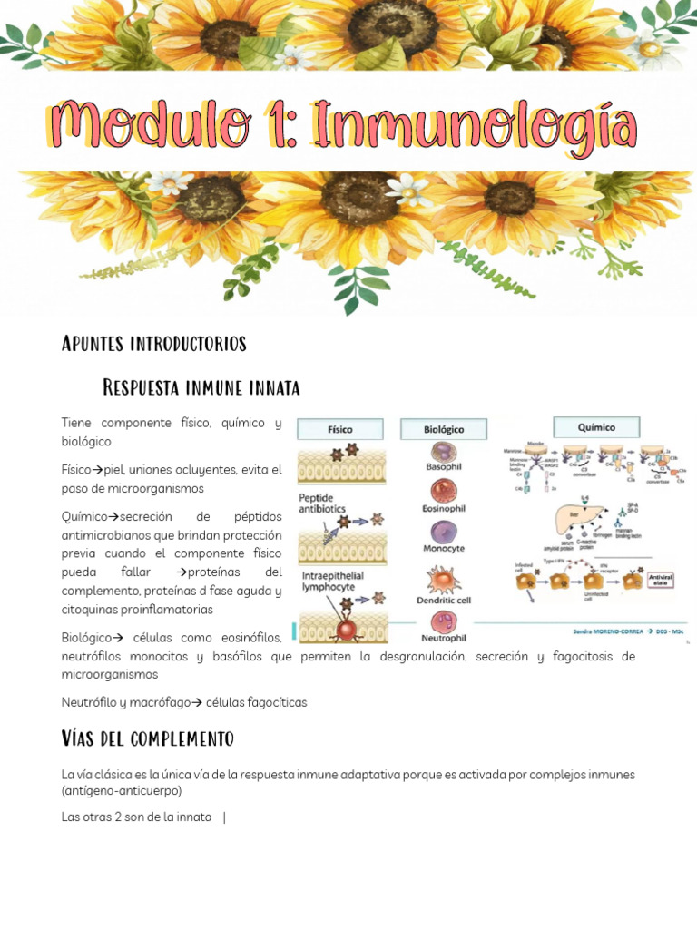 Modulo 1 Inmuno | PDF