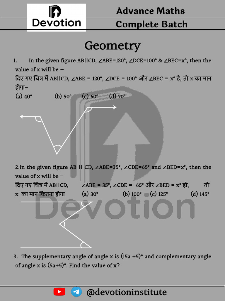 Geometry (Class 1 To 30) | PDF | Elementary Mathematics | Classical Geometry